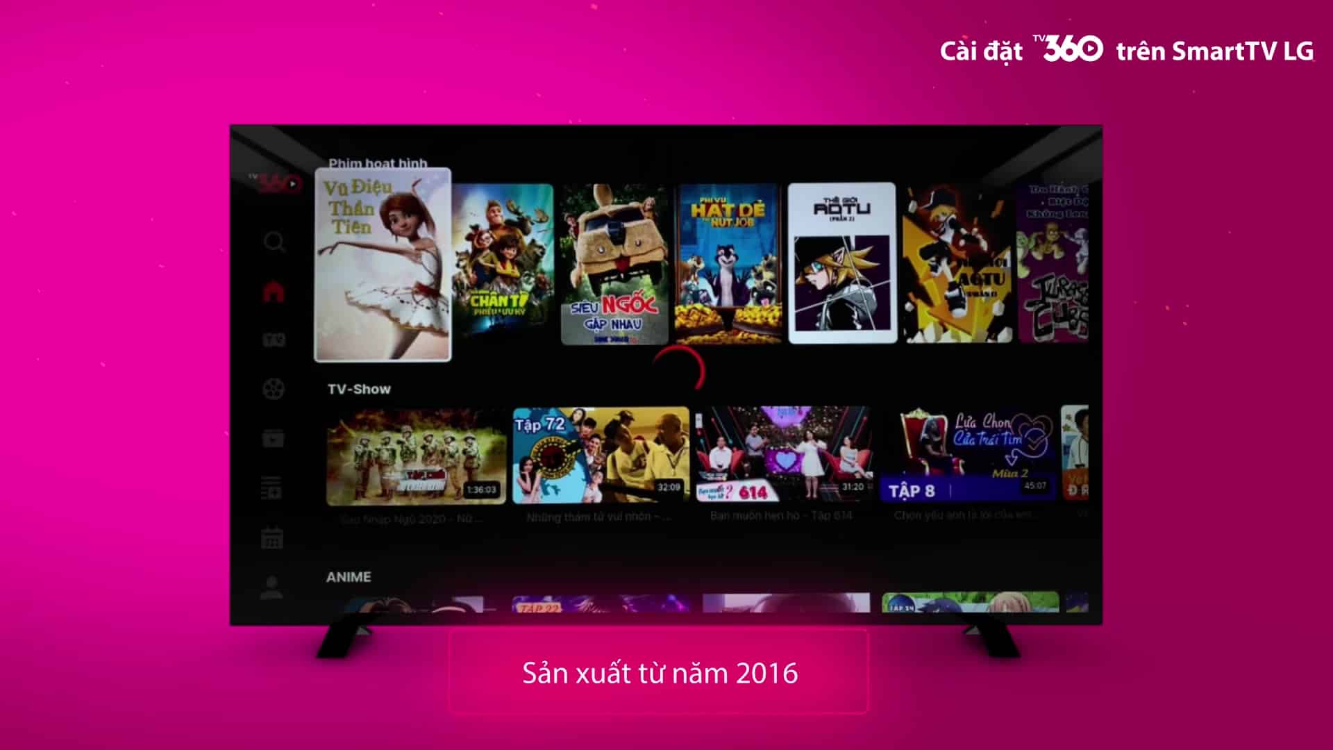 Hương dẫn cài đặt ứng dụng TV360 trên tivi thông minh - Smart TV